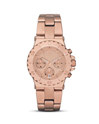 Michael Kors Women's Rose Gold Tone Watch, 33mm | Bloomingdale's