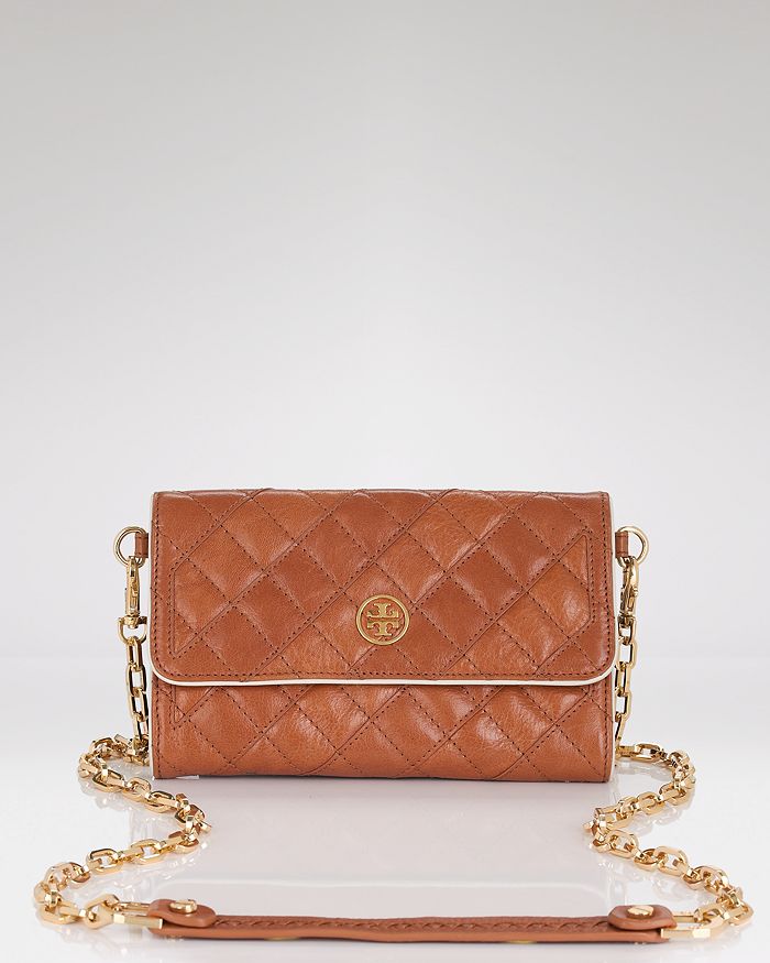 Tory Burch Quilted Chain Trimmed Wallet | Bloomingdale's