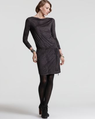 Three Dots Leopard Print Shift Dress | Bloomingdale's