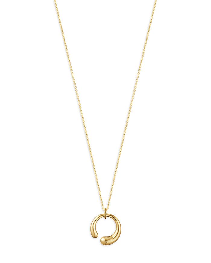 Georg Jensen 18K Yellow Gold Mercy Small Pendant Necklace, 17.72 ...