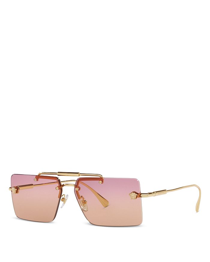 Versace Women's Rectangular Sunglasses, 60mm | Bloomingdale's