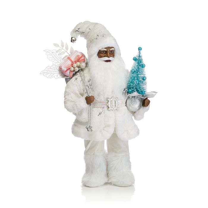 Bloomingdale's White Suit Santa Figure - 100% Exclusive | Bloomingdale's