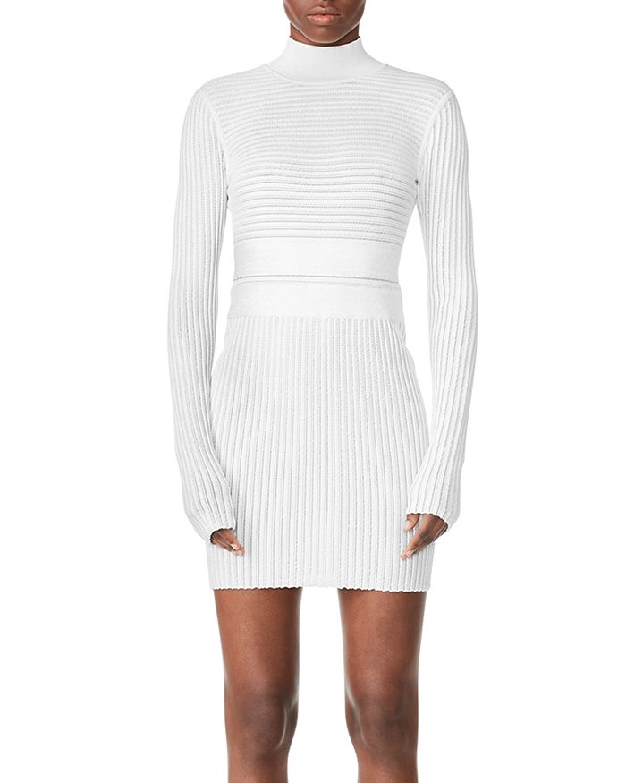 Hervé Léger Ribbed Mini Dress | Bloomingdale's