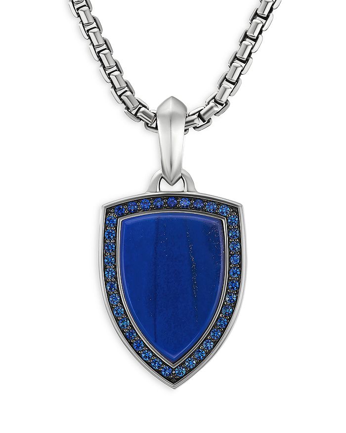David Yurman Shield Amulet with Lapis Lazuli and Pavé Sapphires ...