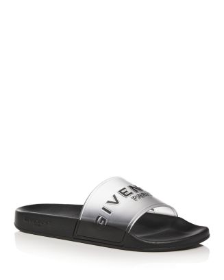 Givenchy Men's Paris Logo Slide Sandals | Bloomingdale's