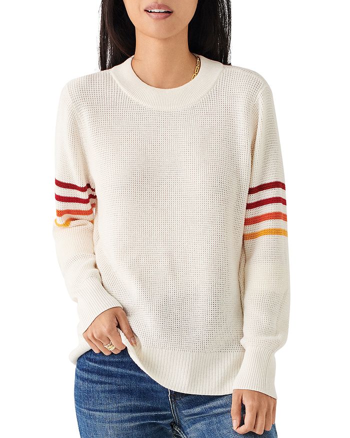 Faherty Throwback Striped Sleeve Sweater | Bloomingdale's