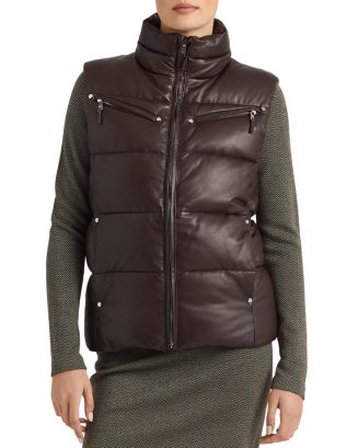 Ralph Lauren Quilted Leather Vest | Bloomingdale's