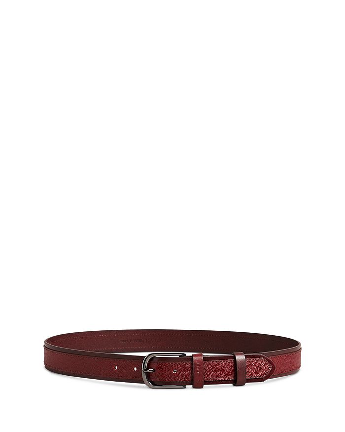 Ted Baker Men's Nightts Caviar Embossed Leather Belt | Bloomingdale's