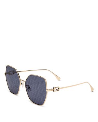 Fendi Geometric Sunglasses, 57mm | Bloomingdale's