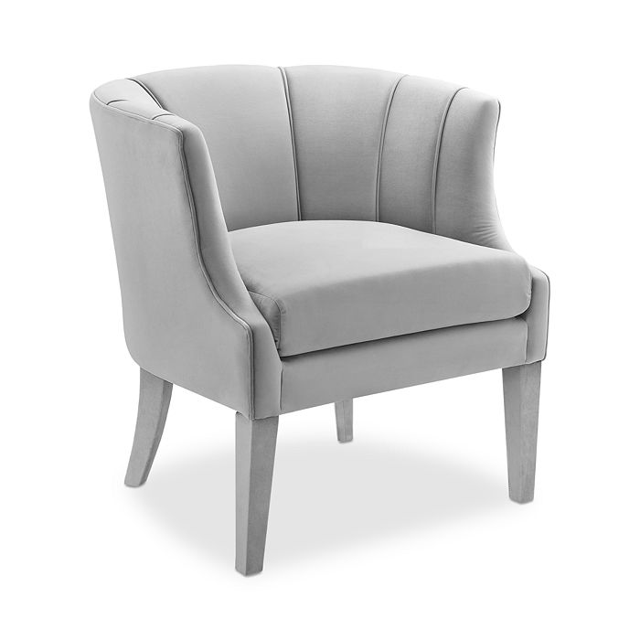 TOV Furniture Turin Gray Velvet Chair | Bloomingdale's