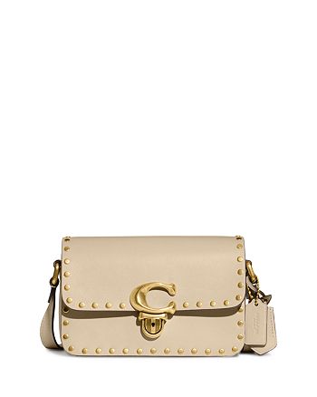 COACH Studio 19 Rivet Leather Shoulder Bag | Bloomingdale's
