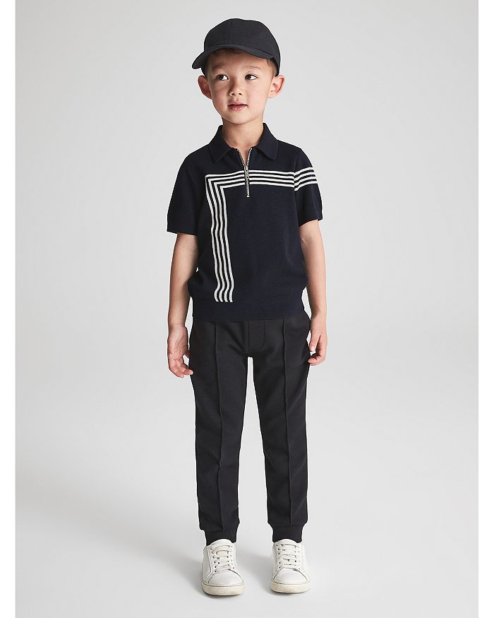 REISS Boys' Sergeant Zip Polo Shirt - Little Kid | Bloomingdale's