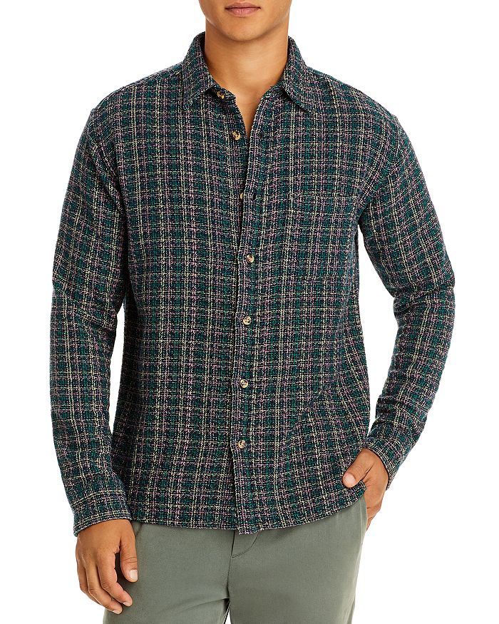 Corridor Snow Check Clubhouse Cotton Tweed Check Regular Fit Button ...