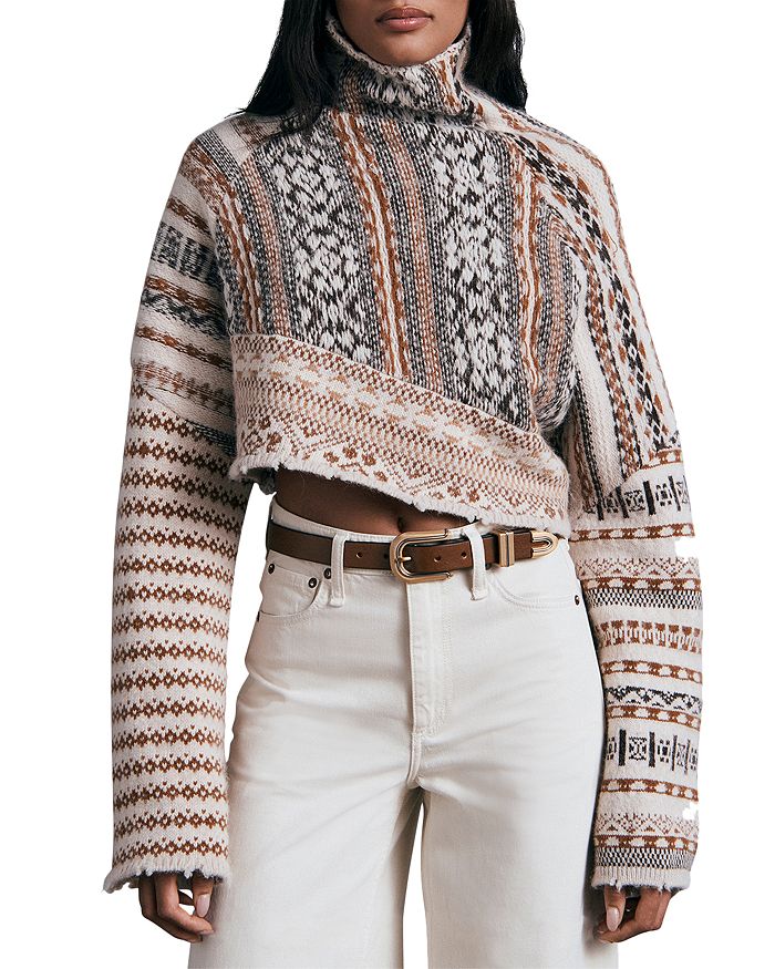rag & bone Hollis Wool Blend Fair Isle Cropped Sweater | Bloomingdale's rag & bone Hollis Wool Blend Fair Isle Cropped Sweater | Bloomingdale's