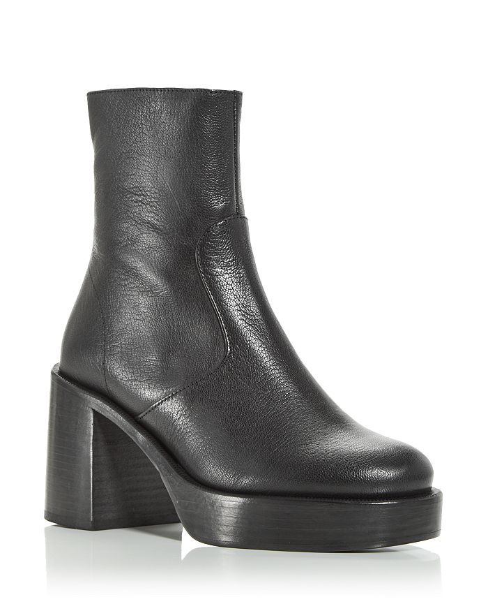 SIMON MILLER Women's Low Raid Platform Block Heel Booties | Bloomingdale's