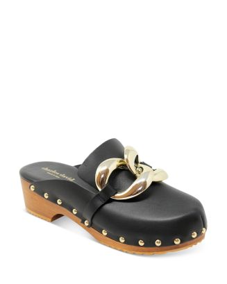 Charles David Women's Siena Slip On Chain Studded Clogs | Bloomingdale's