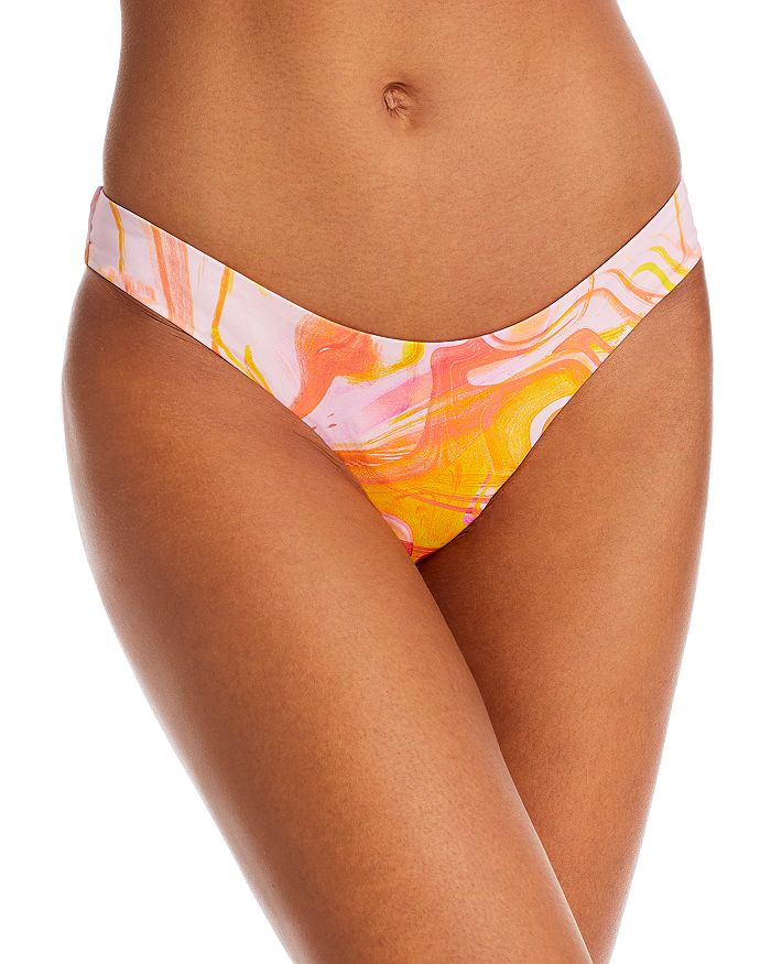 AQUA Swirl Print Basic Bikini Bottom - 100% Exclusive | Bloomingdale's