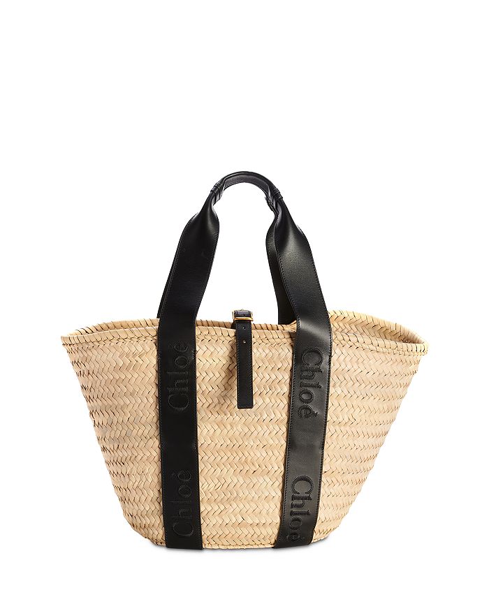 Chloé Sense Medium Raffia Basket Tote | Bloomingdale's