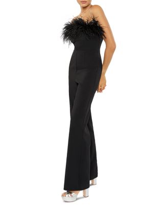 LIKELY Desi Feather Trim Jumpsuit | Bloomingdale's Women