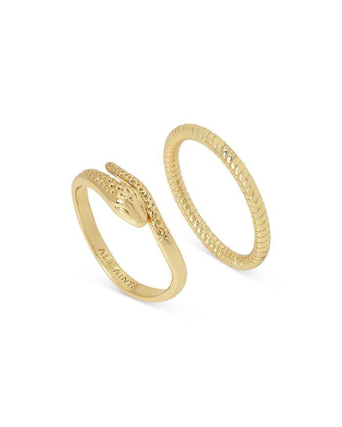 ALLSAINTS Snake Ring Set | Bloomingdale's