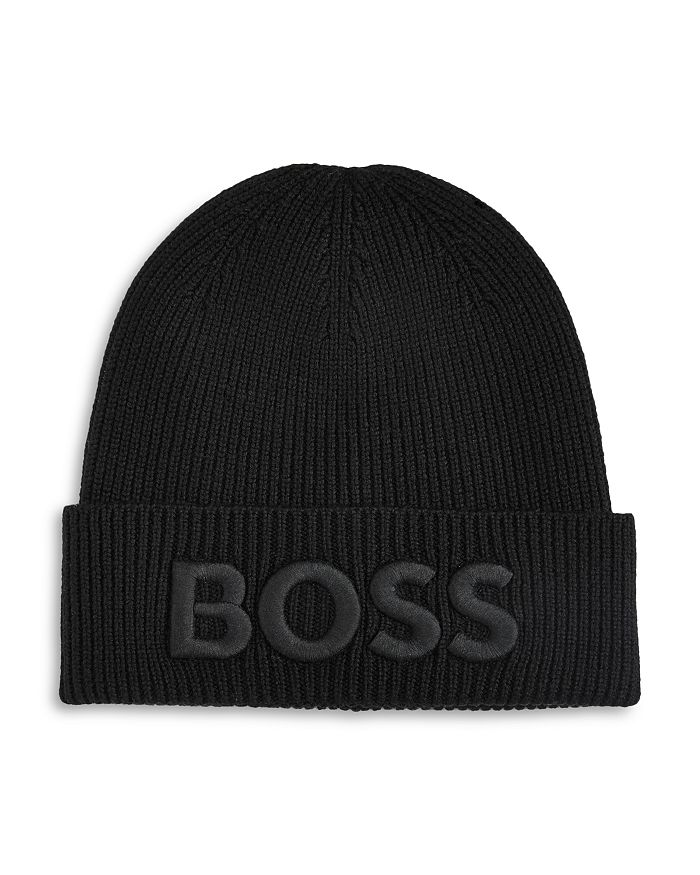BOSS Hugo Boss Logo Knit Beanie | Bloomingdale's