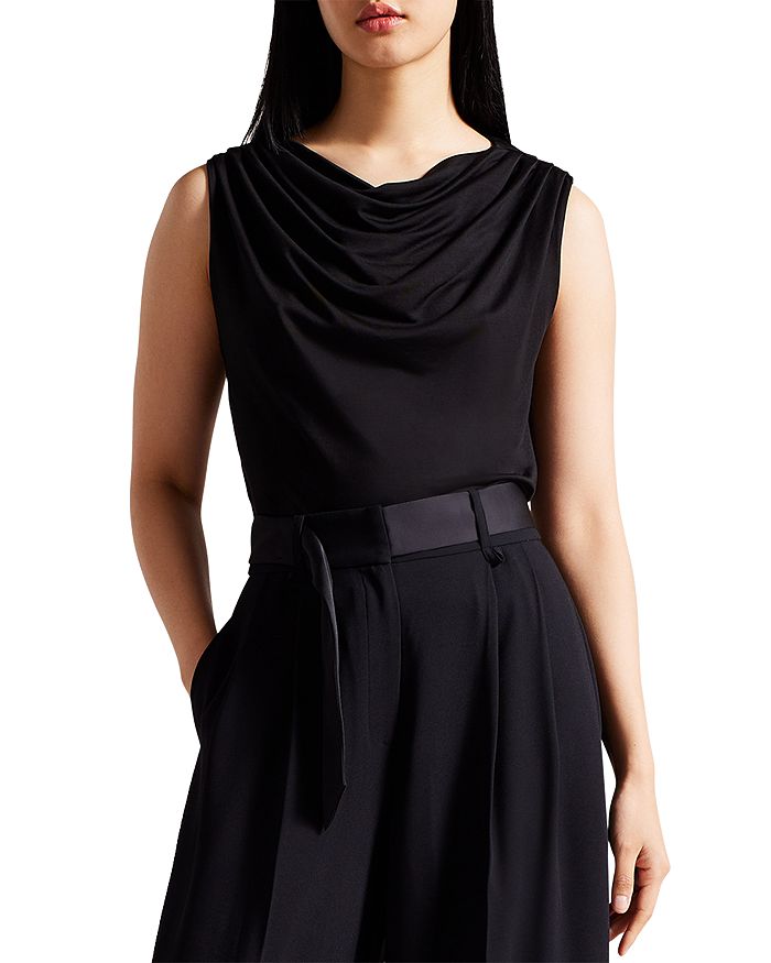 Ted Baker Margeta Circle Cut Draped Top | Bloomingdale's