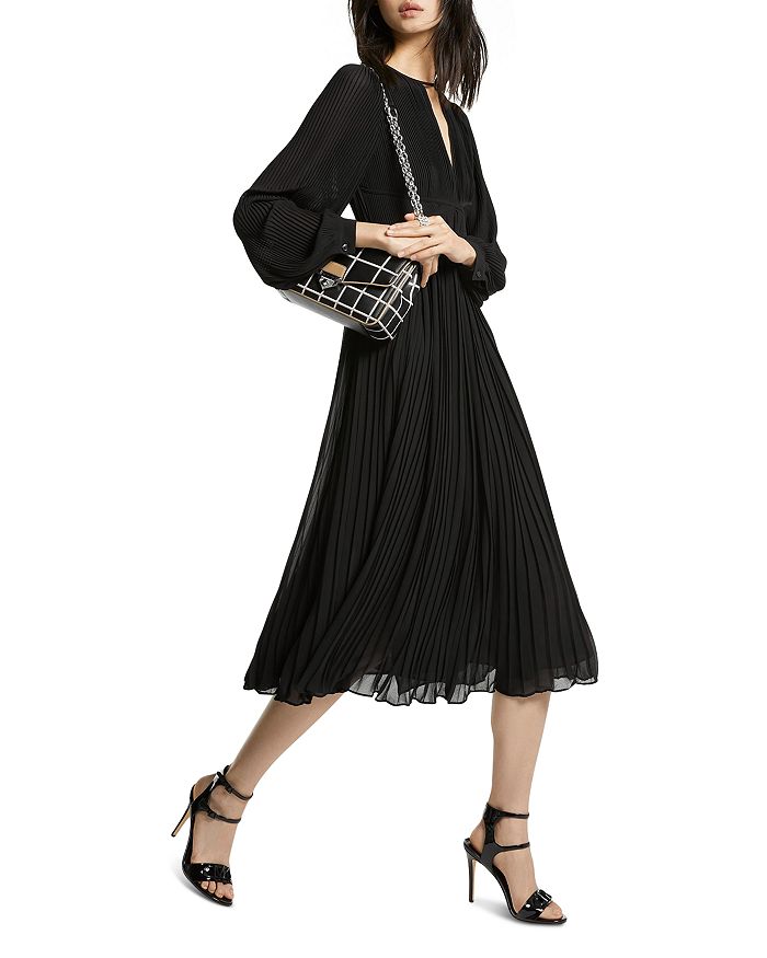 Michael Kors Pleated Midi Dress | Bloomingdale's