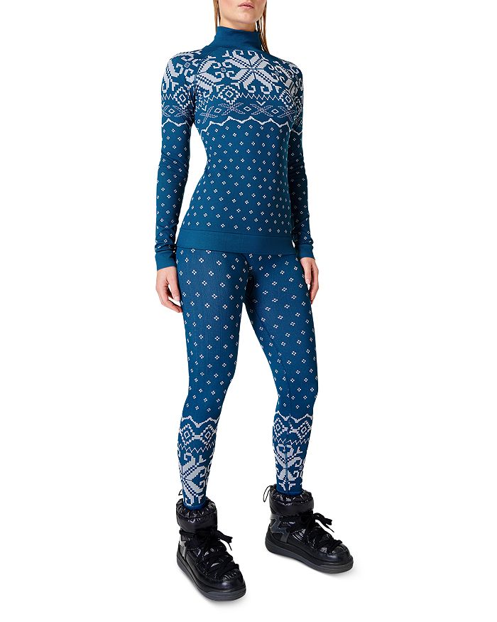 Sweaty Betty Fair Isle Base Layer Top & Fair Isle Base Layer Leggings ...