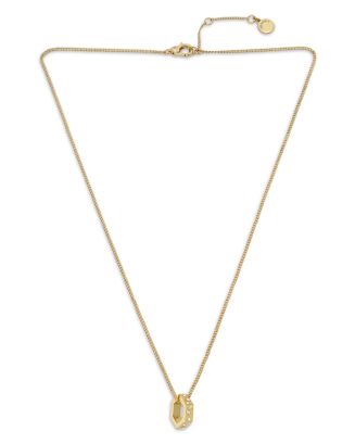 ALLSAINTS Pavé Hexagon Pendant Necklace, 21-23" | Bloomingdale's