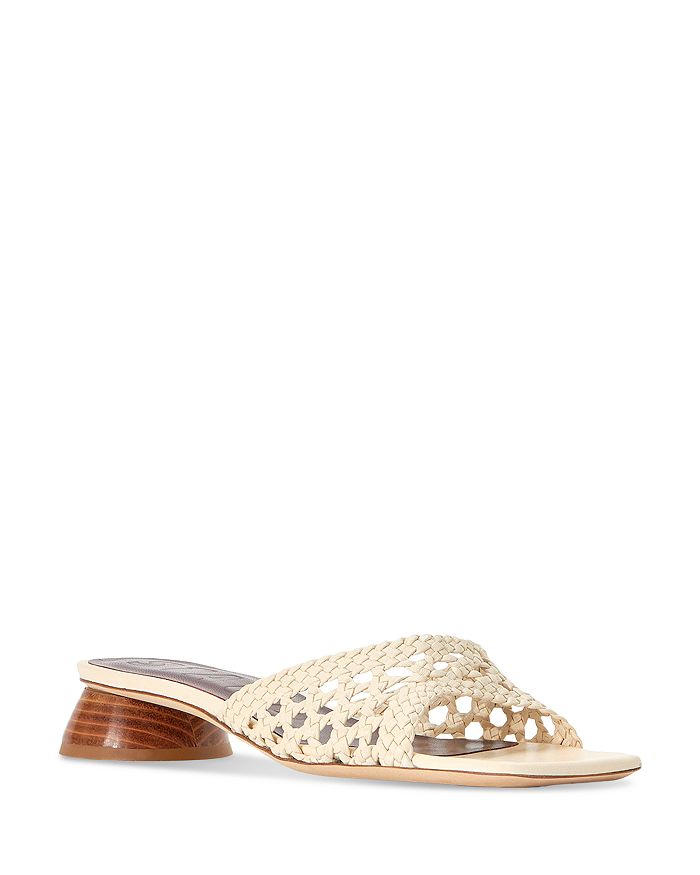 STAUD Women's Simone Slip On Crochet Low Heel Sandals | Bloomingdale's