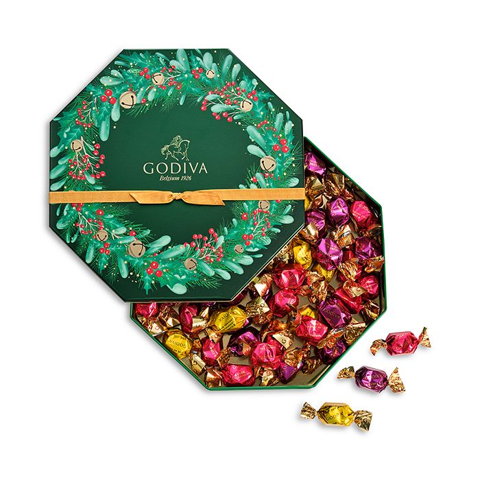 Godiva® Holiday Assorted Wrapped Chocolate Truffle Tin, 50 piece ... Godiva® Holiday Assorted Wrapped Chocolate Truffle Tin, 50 piece ...