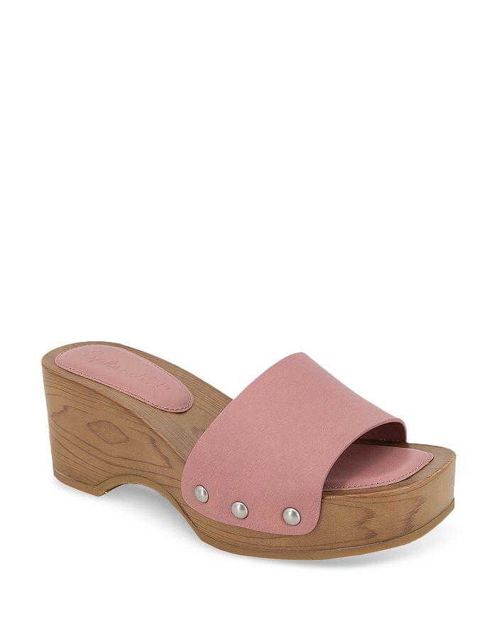 Splendid Women's Brexlee Square Toe Block Heel Platform Slide Sandals ...