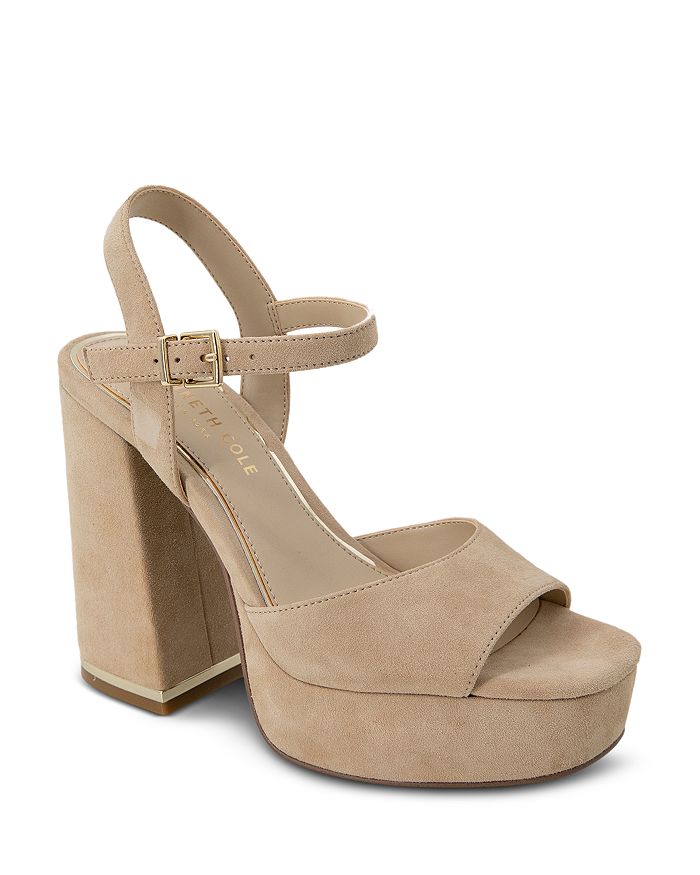 Kenneth Cole Women's Dolly Ankle Strap Espadrille Platform Sandals ...