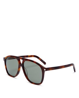 SAINT LAURENT Aviator Brow Bar Sunglasses, 58mm | Bloomingdale's