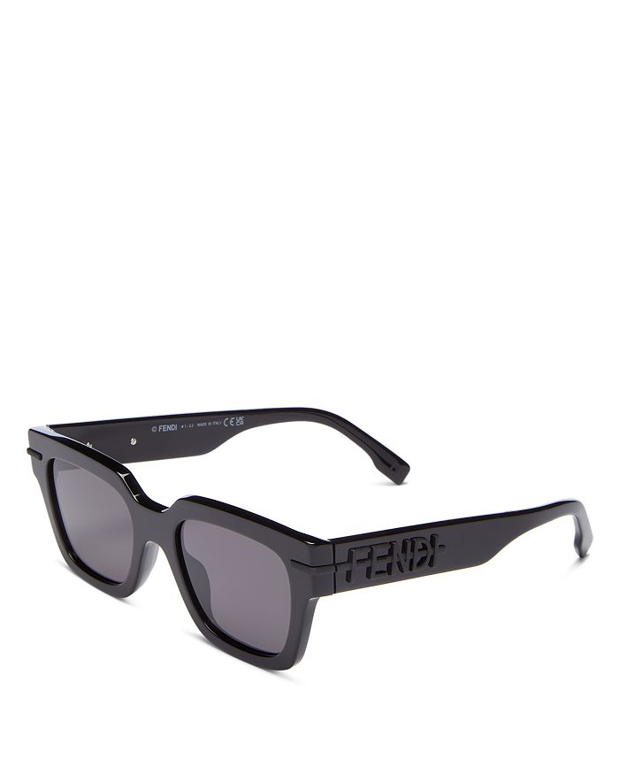Fendi Fendigraphy Rectangular Sunglasses, 51mm | Bloomingdale's