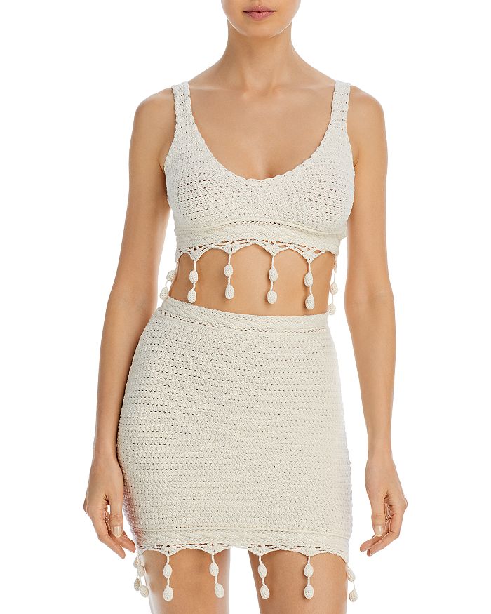 Capittana Miranda Crochet Cotton Swim Cover-Up Top | Bloomingdale's
