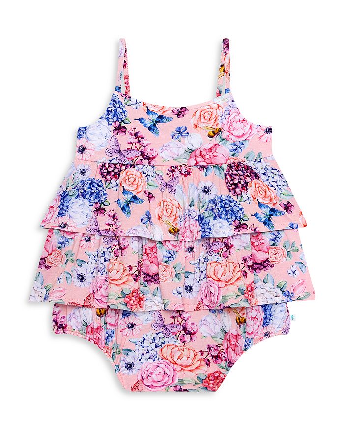Posh Peanut Girls' Lyric Ruffled One Piece Romper - Baby | Bloomingdale's