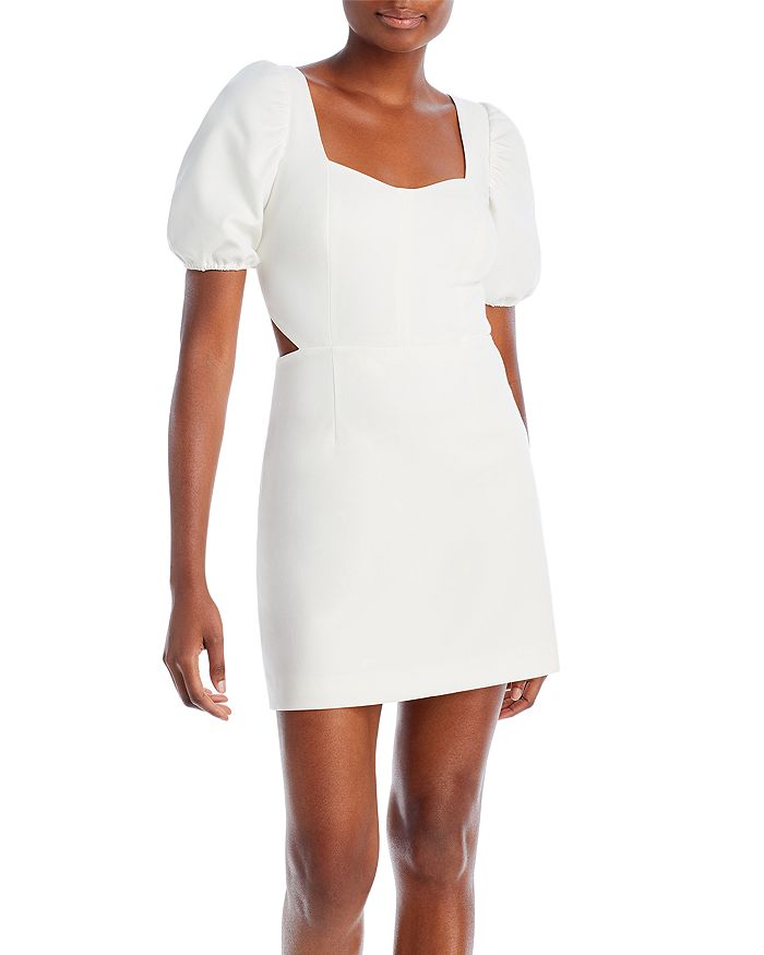 FRENCH CONNECTION Puff Sleeve Cutout Dress | Bloomingdale's