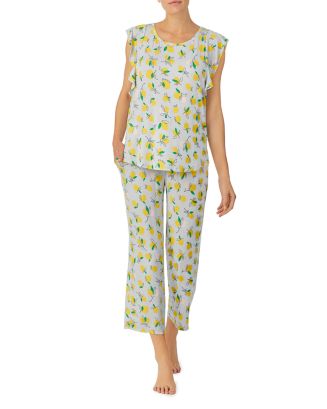 kate spade new york Cropped Printed Pajama Set | Bloomingdale's