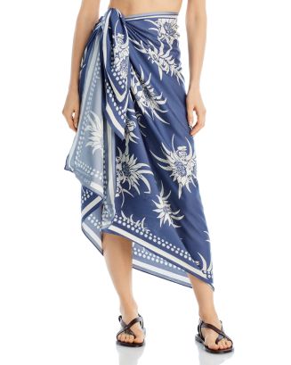rag & bone Maya Floral Print Sarong Swim Cover-Up | Bloomingdale's