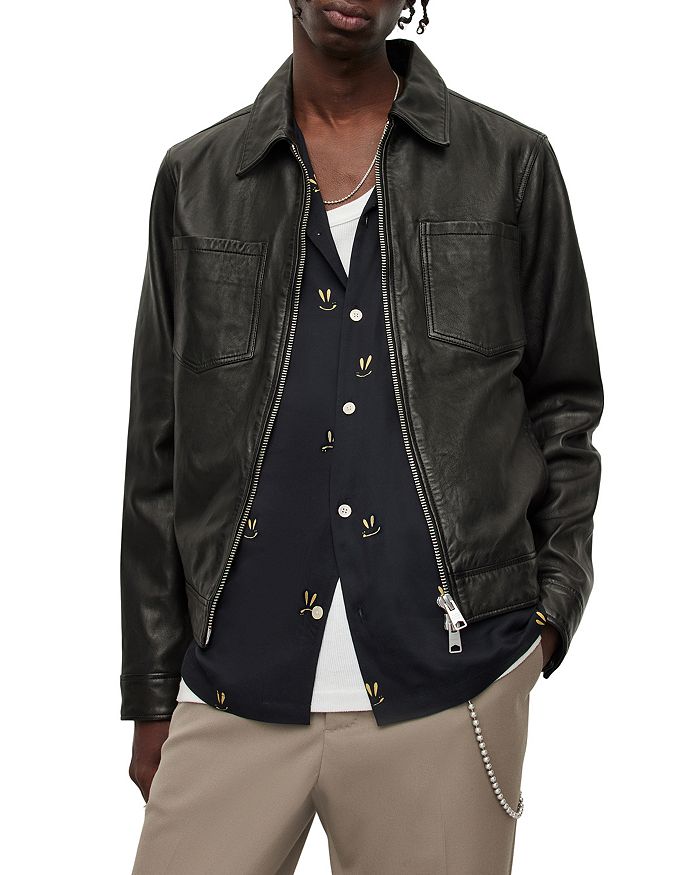 ALLSAINTS Aloy Leather Jacket | Bloomingdale's