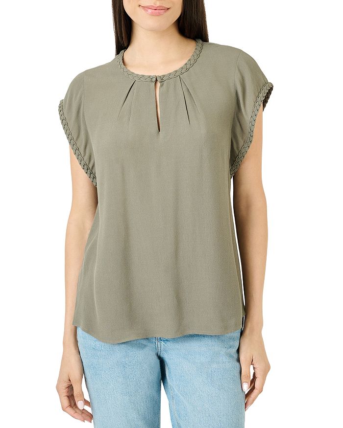 Daniel Rainn Braid Trim Top | Bloomingdale's