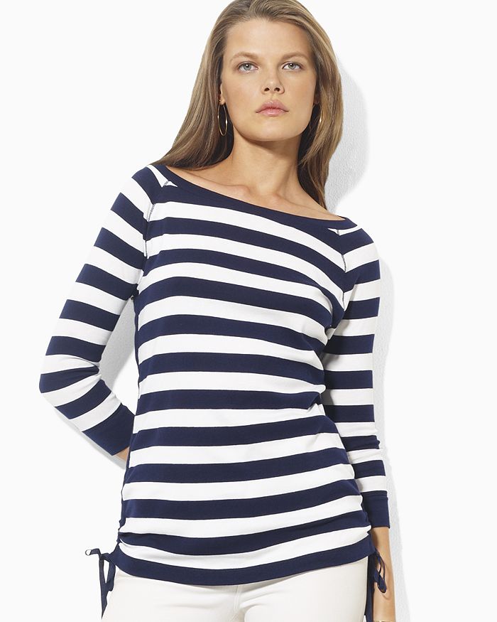 Ralph Lauren Jarra Ballet Neck Top | Bloomingdale's
