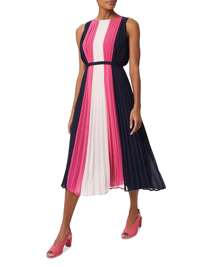 HOBBS LONDON Claudia Color Blocked Midi Dress | Bloomingdale's