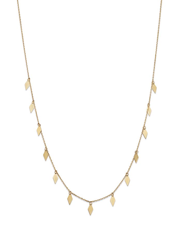 Moon & Meadow 14K Yellow Gold Rhombus Necklace, 18" | Bloomingdale's