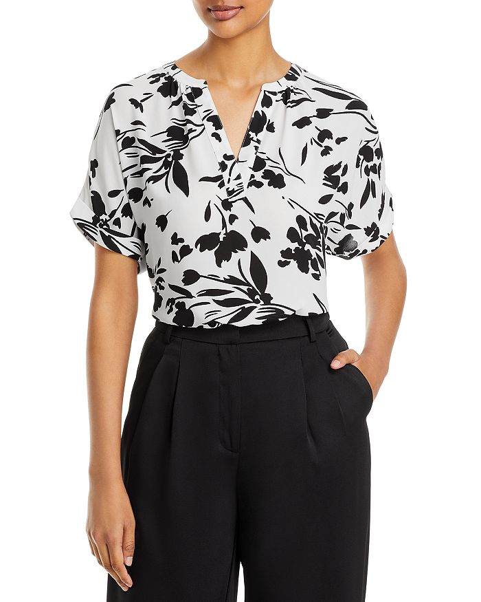 T Tahari Drop Shoulder A Line Top | Bloomingdale's