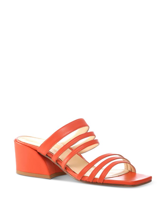 MARION PARKE Women's Trisha 60 Strappy Block Heel Slide Sandals ...