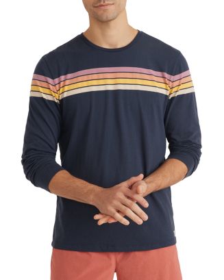 Marine Layer Cooper Long Sleeve Sunset Stripe Tee | Bloomingdale's