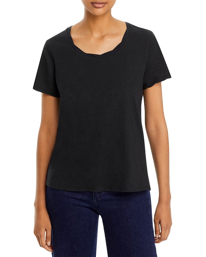 Three Dots Twist Band Tee | Bloomingdale's