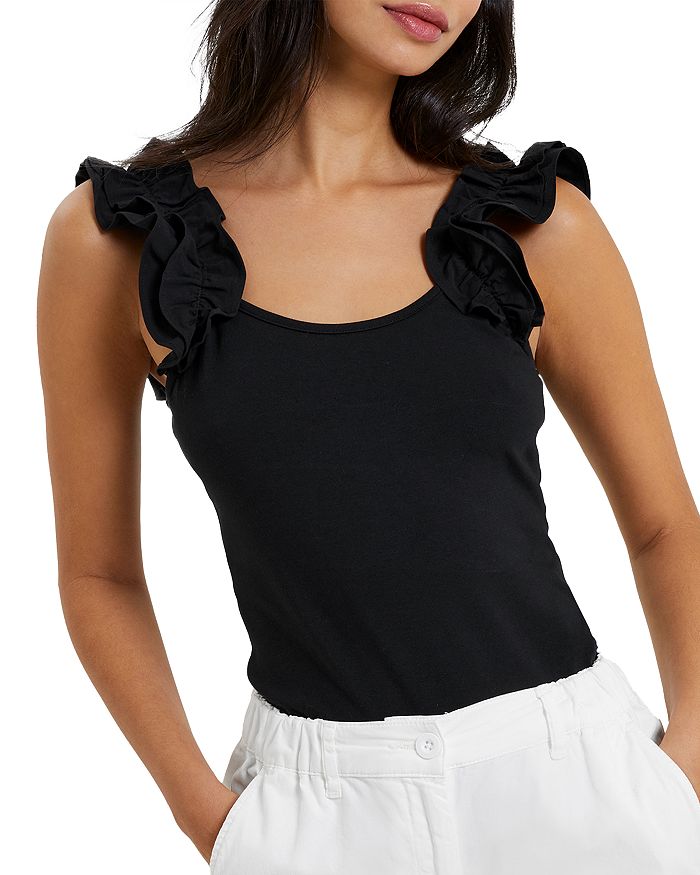 FRENCH CONNECTION Rallie Ruffled Strap Top | Bloomingdale's
